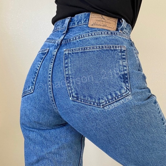 Eddie Bauer | Jeans | Vintage Eddie Bauer High Waisted Medium Blue Wash ...